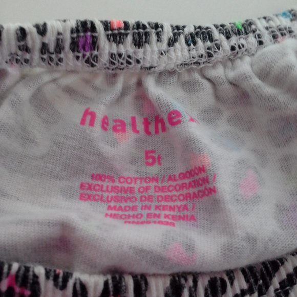 healthtex | Shirts & Tops | Healthtex Girls Top 5t Animal Print Tiered ...